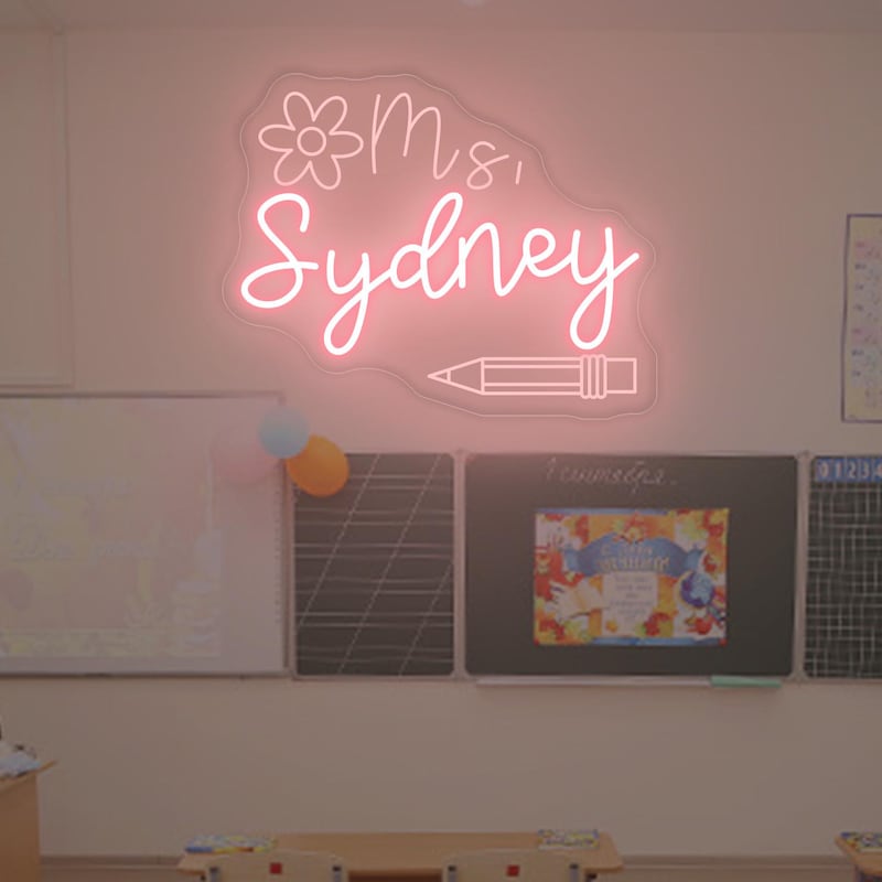 Custom Letter Teacher Sign - Etsy