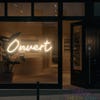 Vertical Open Neon Sign With Arrow for Business, Outdoor Open Sign Bar ...