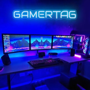 Custom Username Neon Sign, Gamer Tag Personalized Gift for Gamers,game ...