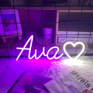 Custom Neon Name Sign, Neon Sign Bedroom, Teens Boys Room Decor Girls ...