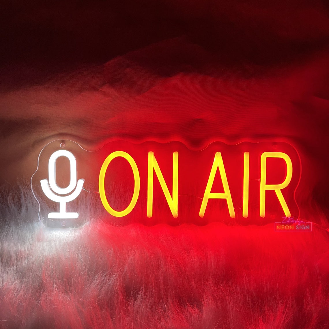 On Air Neon Sign, Custom LED Neon Sign, Live Streaming Recording Light ...