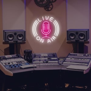 On Air Neon Sign, ON AIR Sign, on Air Led Sign, Light up Sign, Live ...