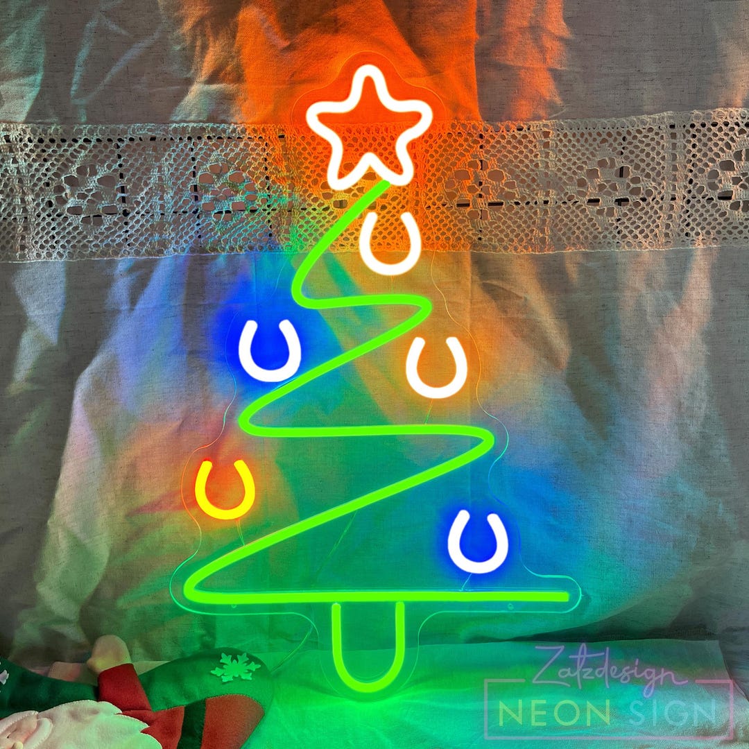 Christmas Tree Neon Sign, Led Christmas Tree Lights, Christmas Decor ...