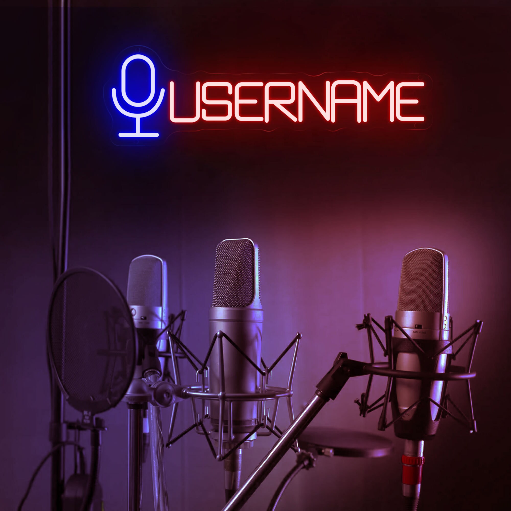 On Air Neon Sign, Custom LED Neon Sign, Live Streaming Recording Light ...