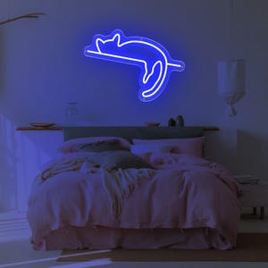Cat Led Neon Sign, Animal Neon Sign, Cute Cat Home Wall Decor, Cat ...