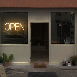 Open Neon Sign, Modern Open Sign, Open Led Light up Sign, Battery ...