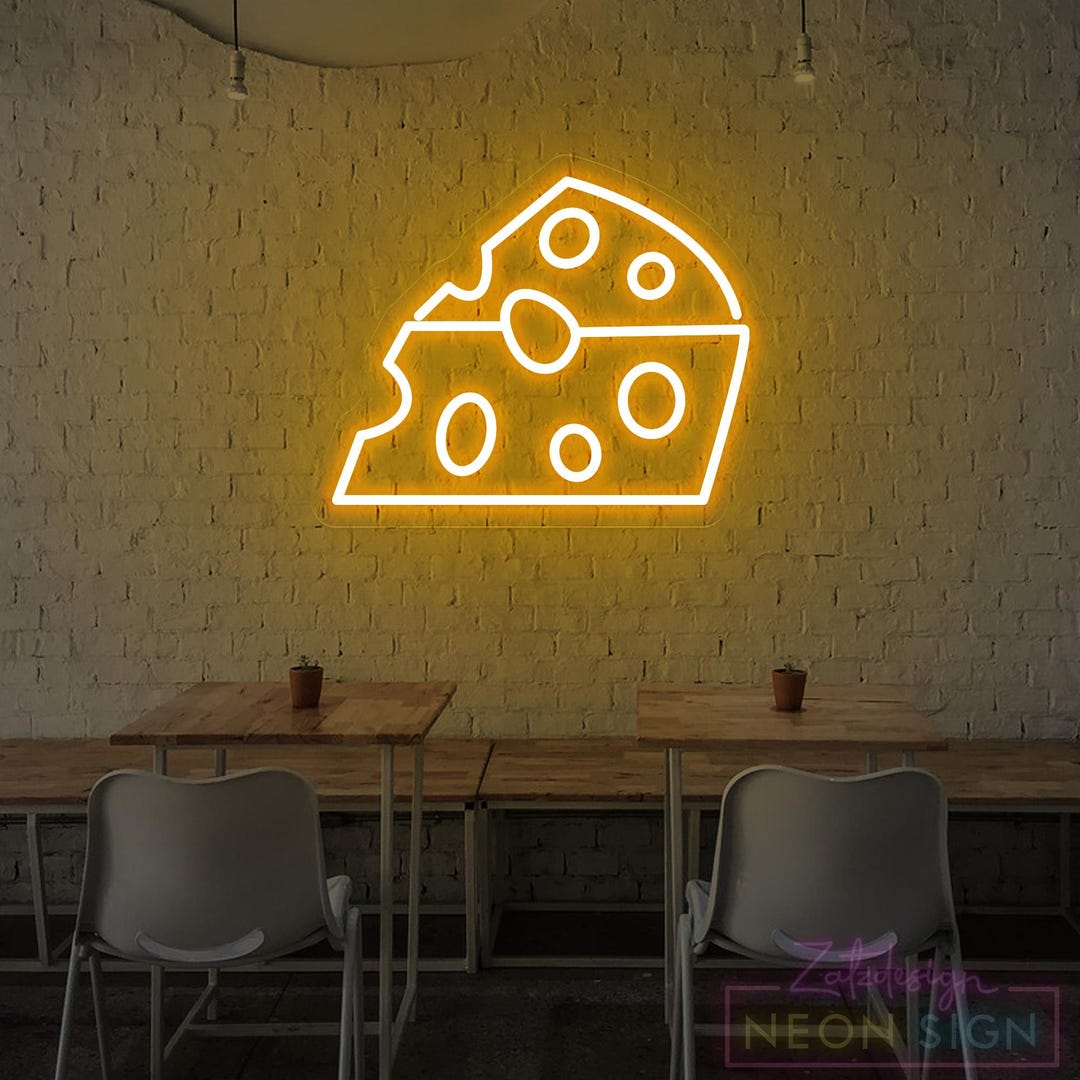 Cheese Neon Sign, Custom Food Sign, Food Neon Light, Restaurant Led ...