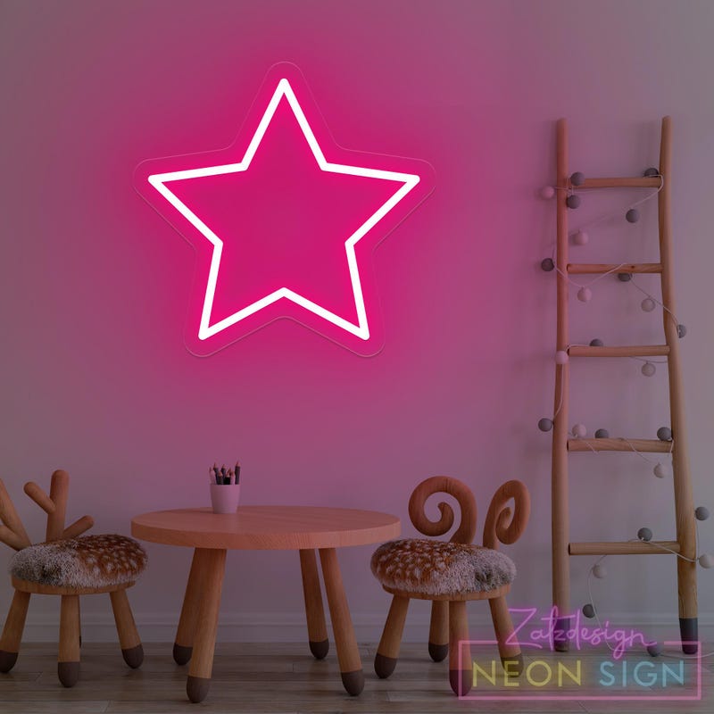 Neon Stars - Etsy