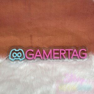 Custom Username Neon Sign, Gamer Tag Personalized Gift for Gamers,game ...