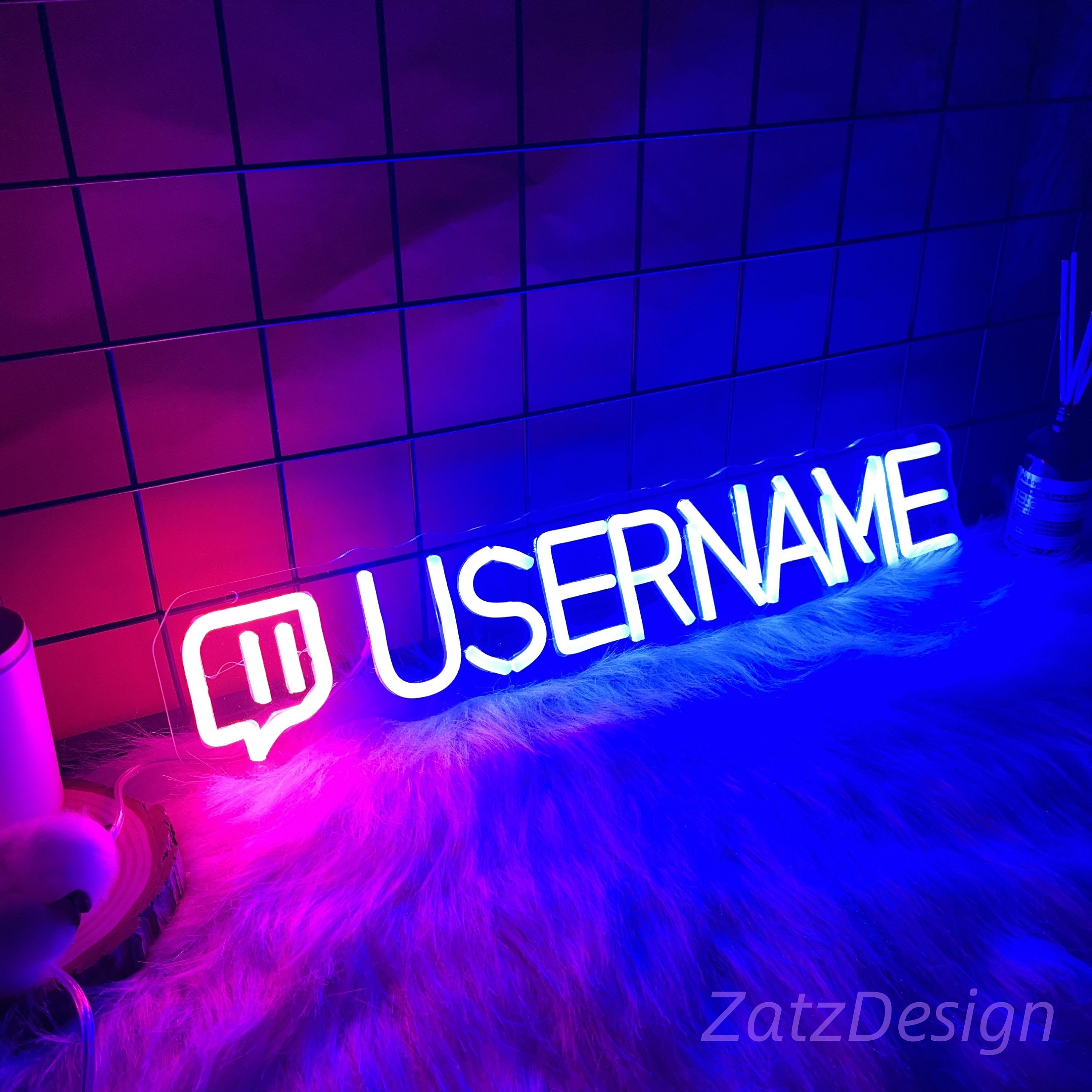 Custom Neon Sign Gamer Tag, Gamer Neon Sign Custom, Game Room Decor ...