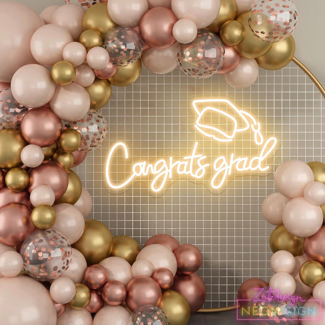 Congrats Grad Neon Sign, Congrats Led Sign, Class of 2025 Decor ...