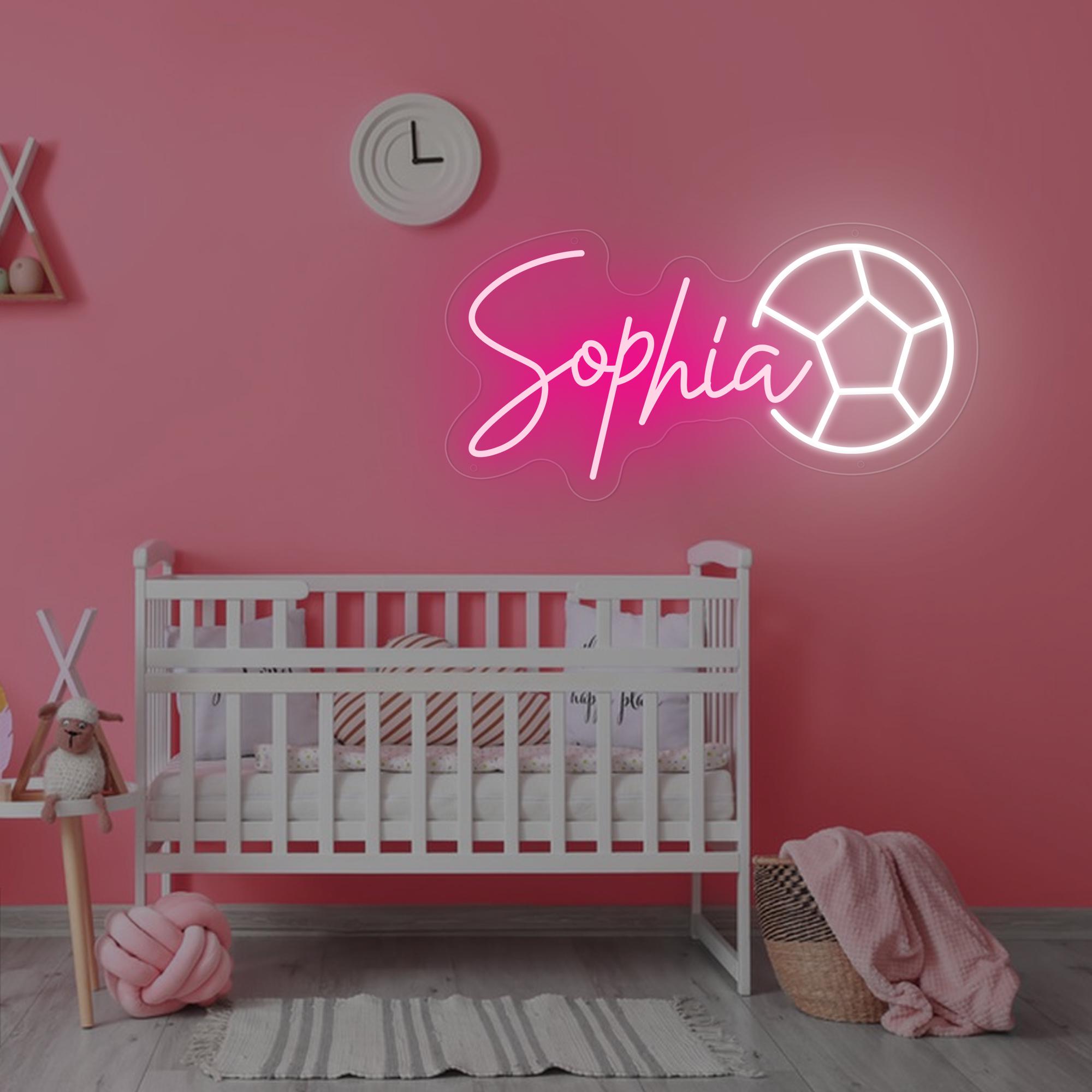 Custom Volleyball Name Neon Sign, Kids Room Decor, Volleyball Player ...
