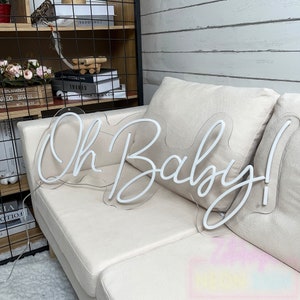 Oh Baby Neon Sign, Custom Wall Decor, Led Sign Personalized Gifts for ...