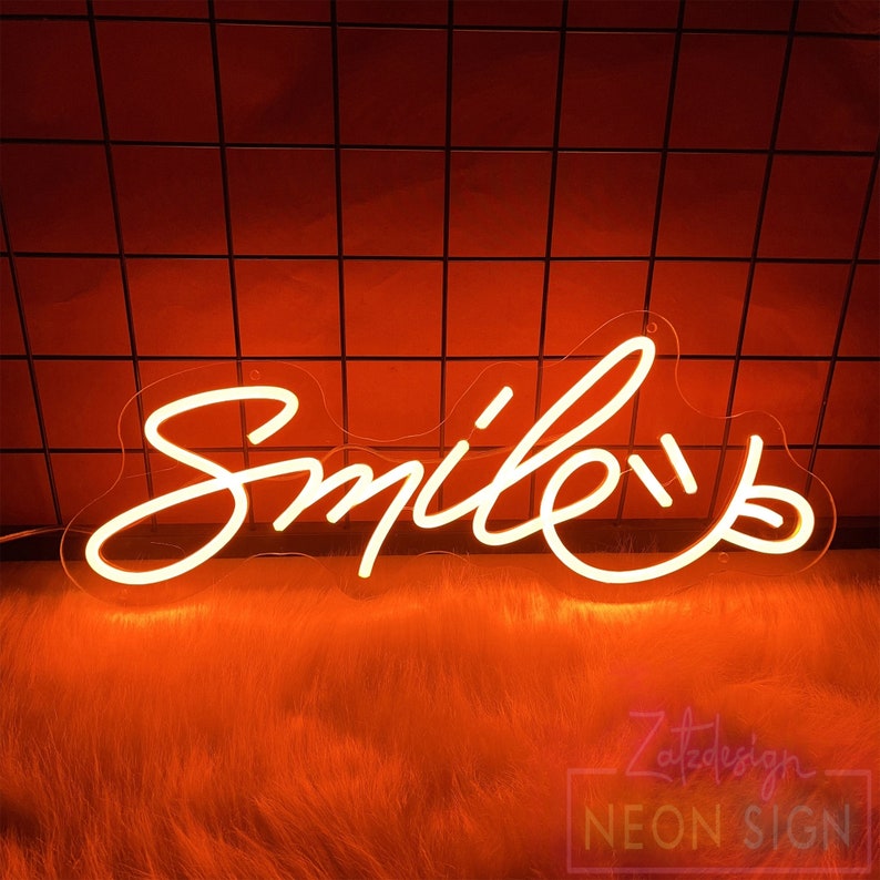 Smiley Face Neon Sign, Led Neon Sign Bedroom, Neon Happy Face, Led Neon ...