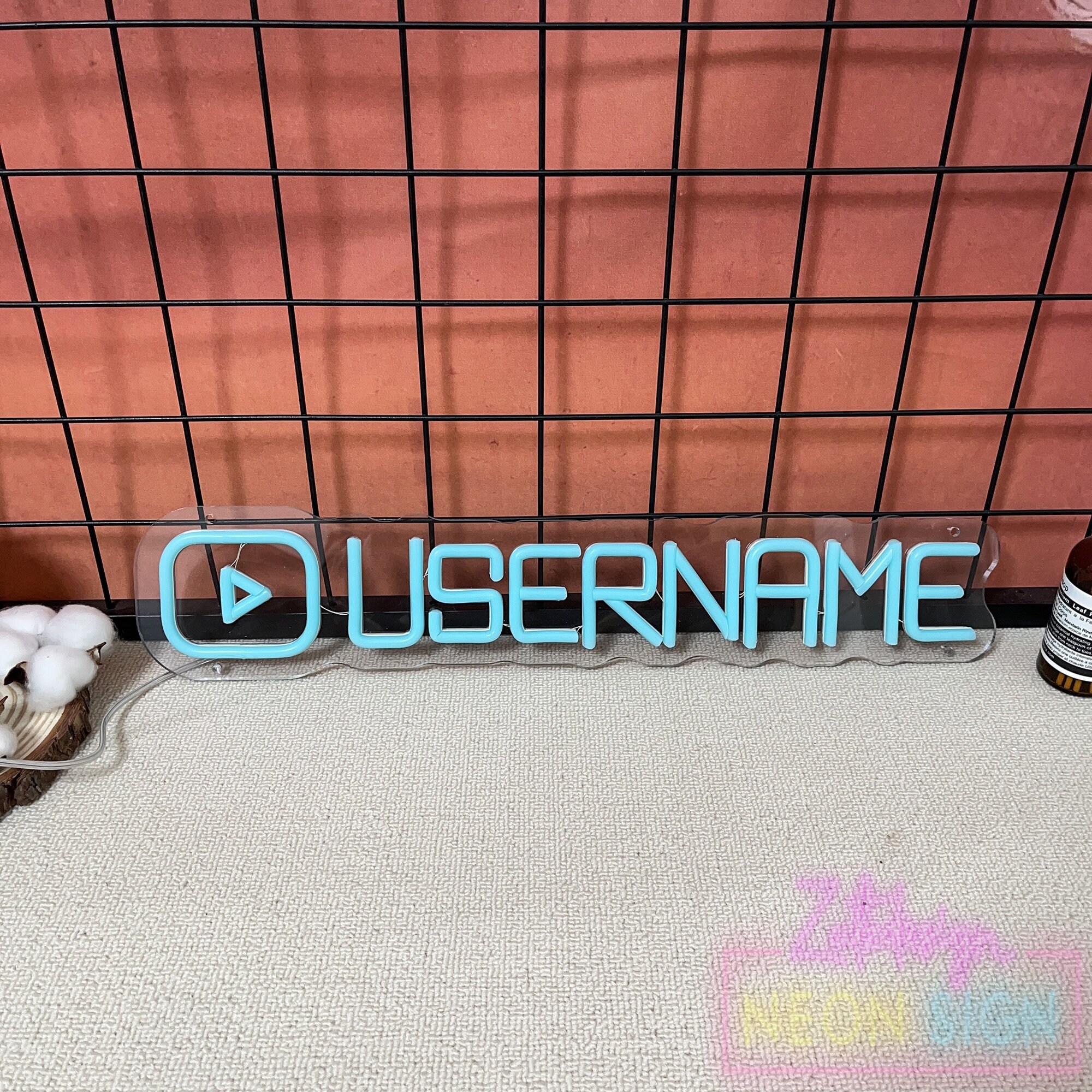 Custom Youtube Neon Sign, Youtuber Name Neon Sign, Custom Youtuber Neon ...