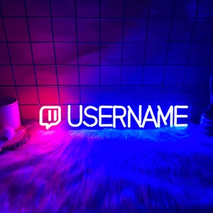 Custom Youtube Neon Sign, Youtuber Name Neon Sign, Custom Twitch Sign ...