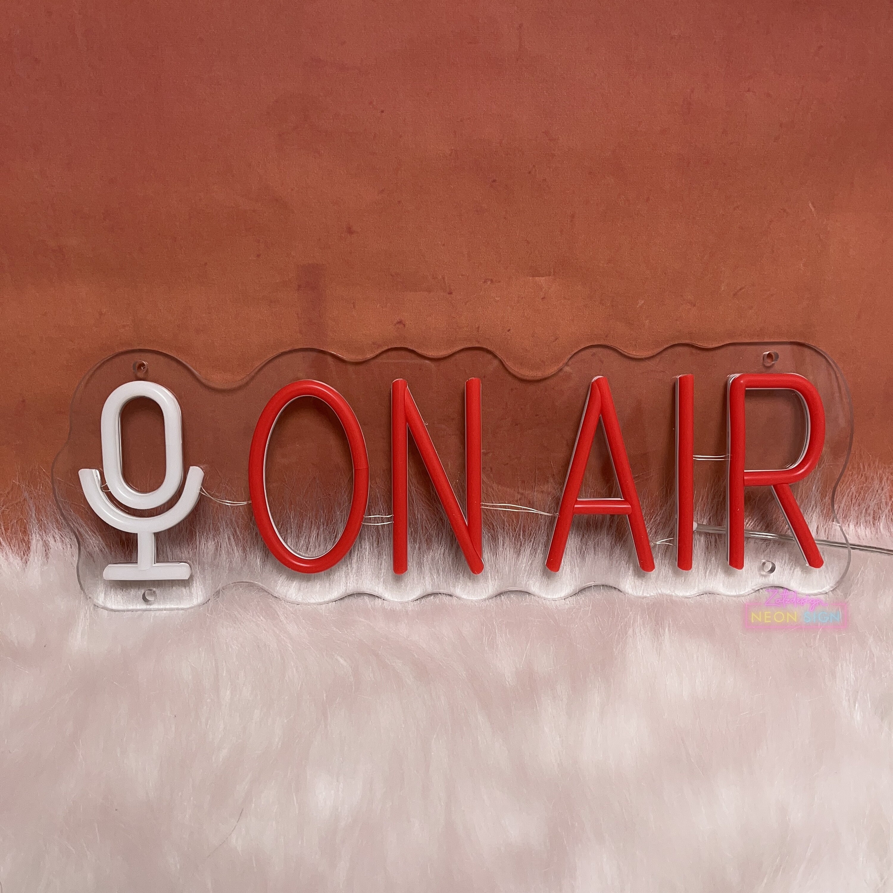 On Air Neon Sign, Custom LED Neon Sign, Live Streaming Recording Light ...