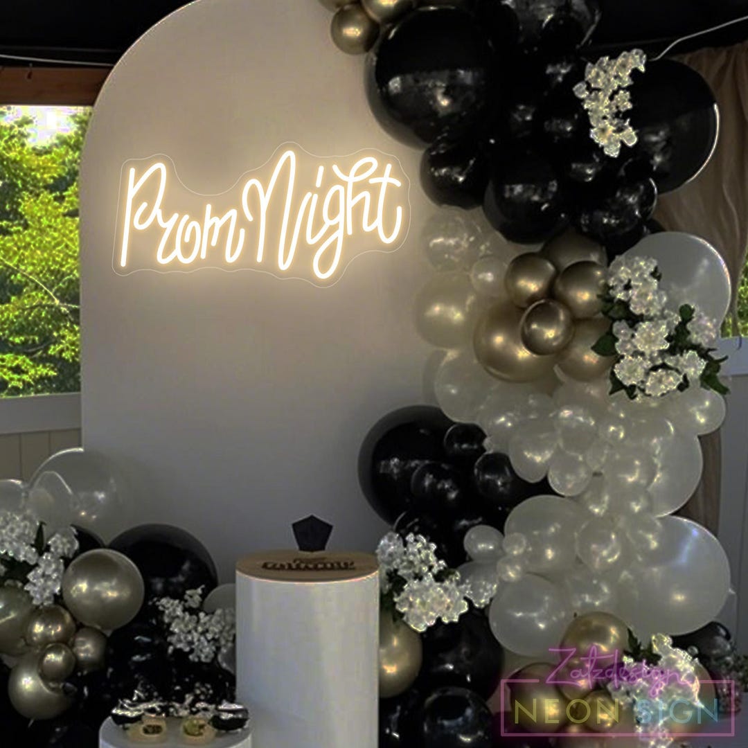 Prom Night Neon Sign, Prom Night Sign, Prom 2025 Neon Sign, Class of ...