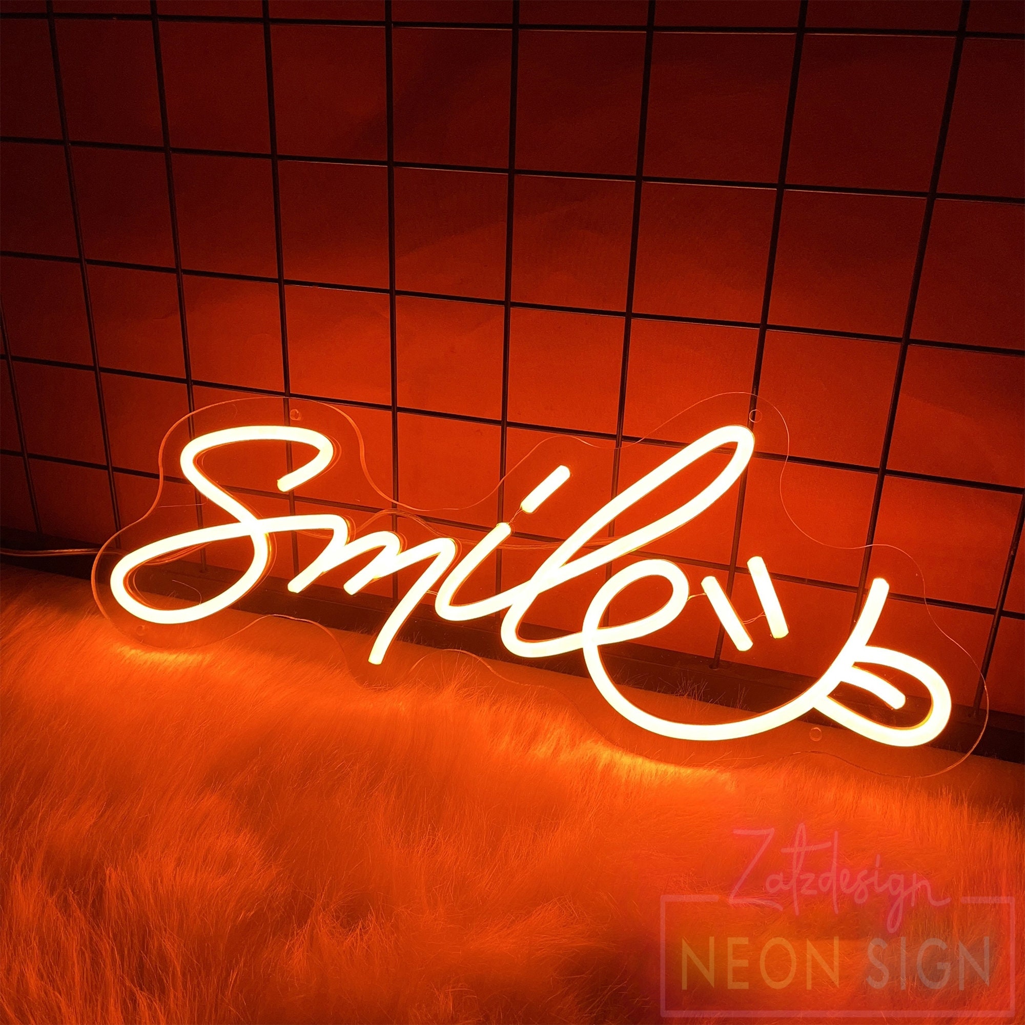 Smiley Face Neon Sign, Led Neon Sign Bedroom, Wall Decor, Led Neon ...
