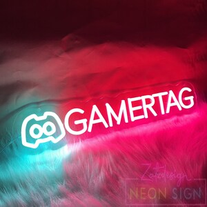 Custom Username Neon Sign, Gamer Tag Personalized Gift for Gamers,game ...