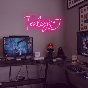 Custom Gamer Username Neon Sign,personalized Game Tag Neon,custom Game ...