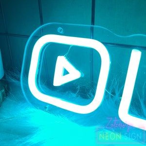 Custom Youtube Neon Sign, Youtuber Name Neon Sign, Custom Youtube Sign ...