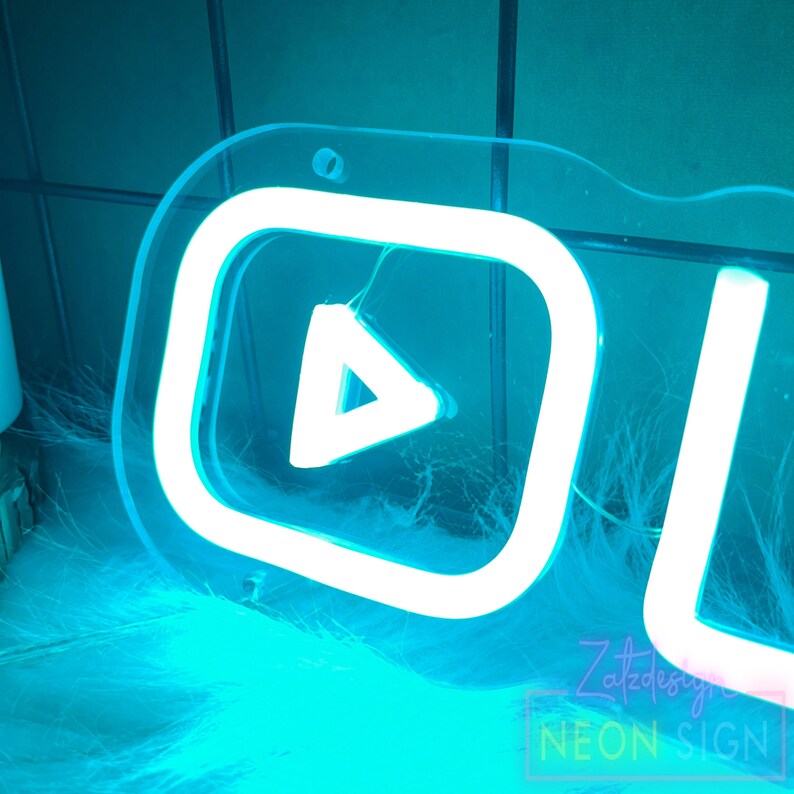 Custom Youtube Neon Sign, Youtuber Name Neon Sign, Custom Youtuber Neon ...
