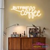Girl Drink Coffee Neon Sign, Girl Coffee Line Art Led Sign, Custom Neon ...