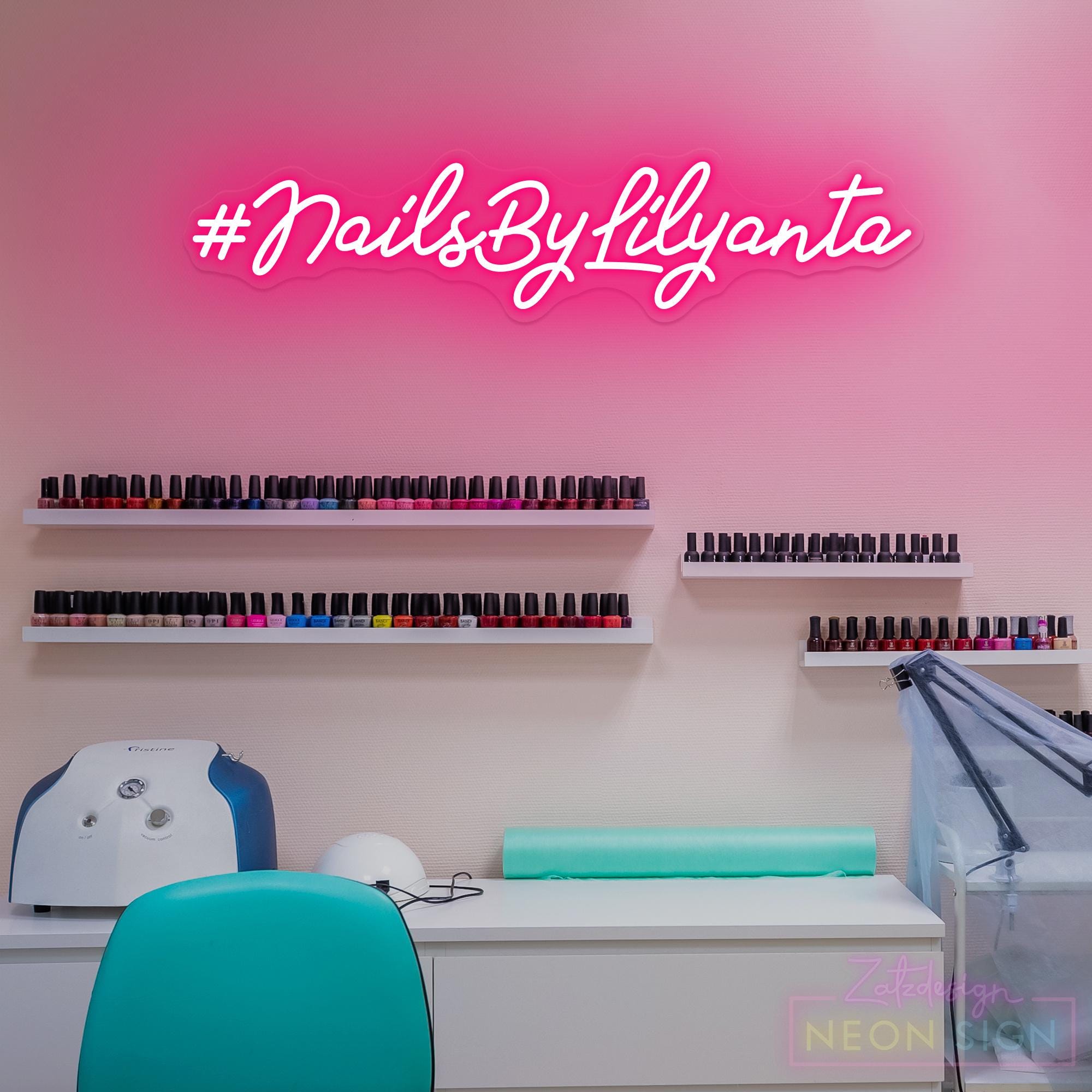 Custom Nail Salon Neon Sign, Nail Studio Neon Light, Beauty Salon Wall ...