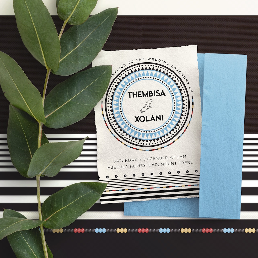 Editable Xhosa Wedding Invitation - Etsy