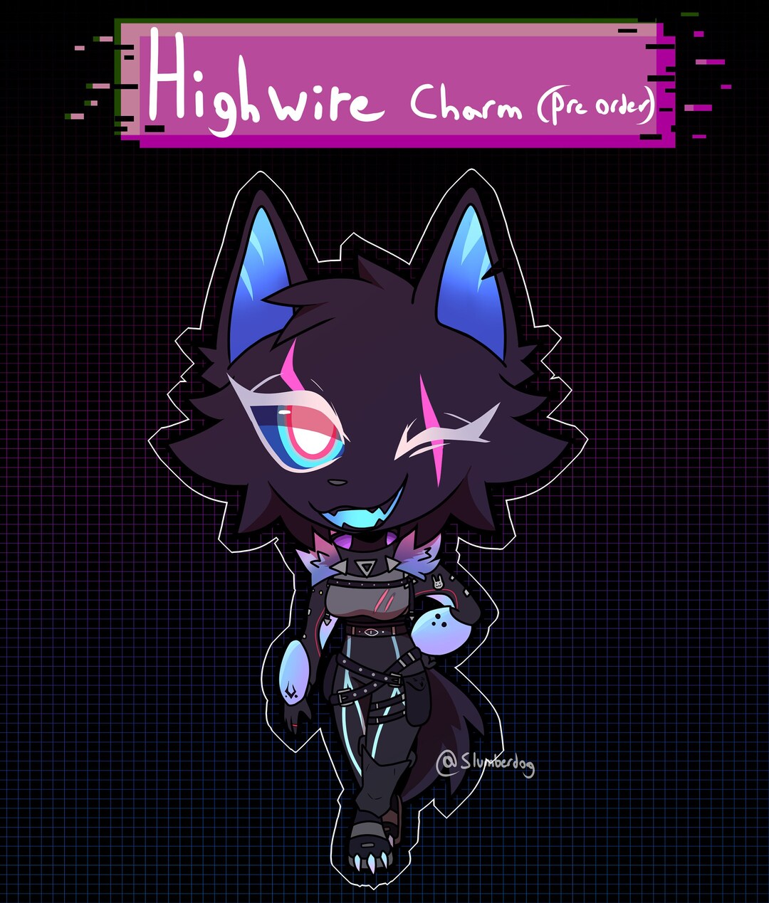 Wolf High Wire 2.5/6.3cm Double Sided Acrylic Charms - Etsy
