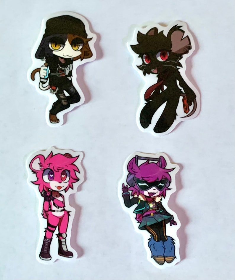 FN 2 Vinyl Stickers Meow Skulls, Camille, CTL, DJ Bop - Etsy