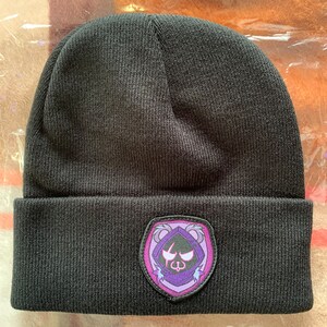Custom Patch Woven Beanies | Camille, Meow Skulls, Raven Team Leader, and Pack Leader Highwire ...