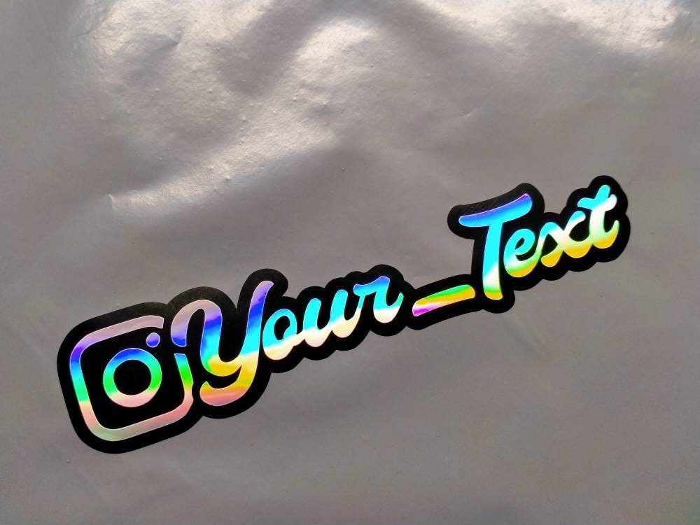 Custom Instagram Sticker Decal Vinyl Car Window JDM - Etsy
