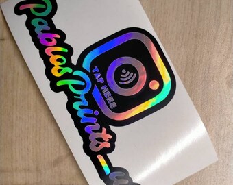 X2 Custom Instagram Sticker Decal Vinyl Car Window JDM - Etsy