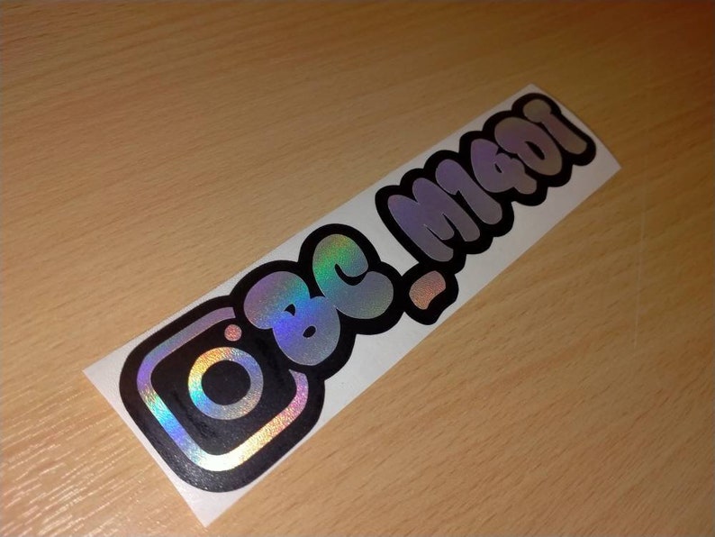 Custom Instagram Sticker Decal Vinyl Car Window JDM - Etsy