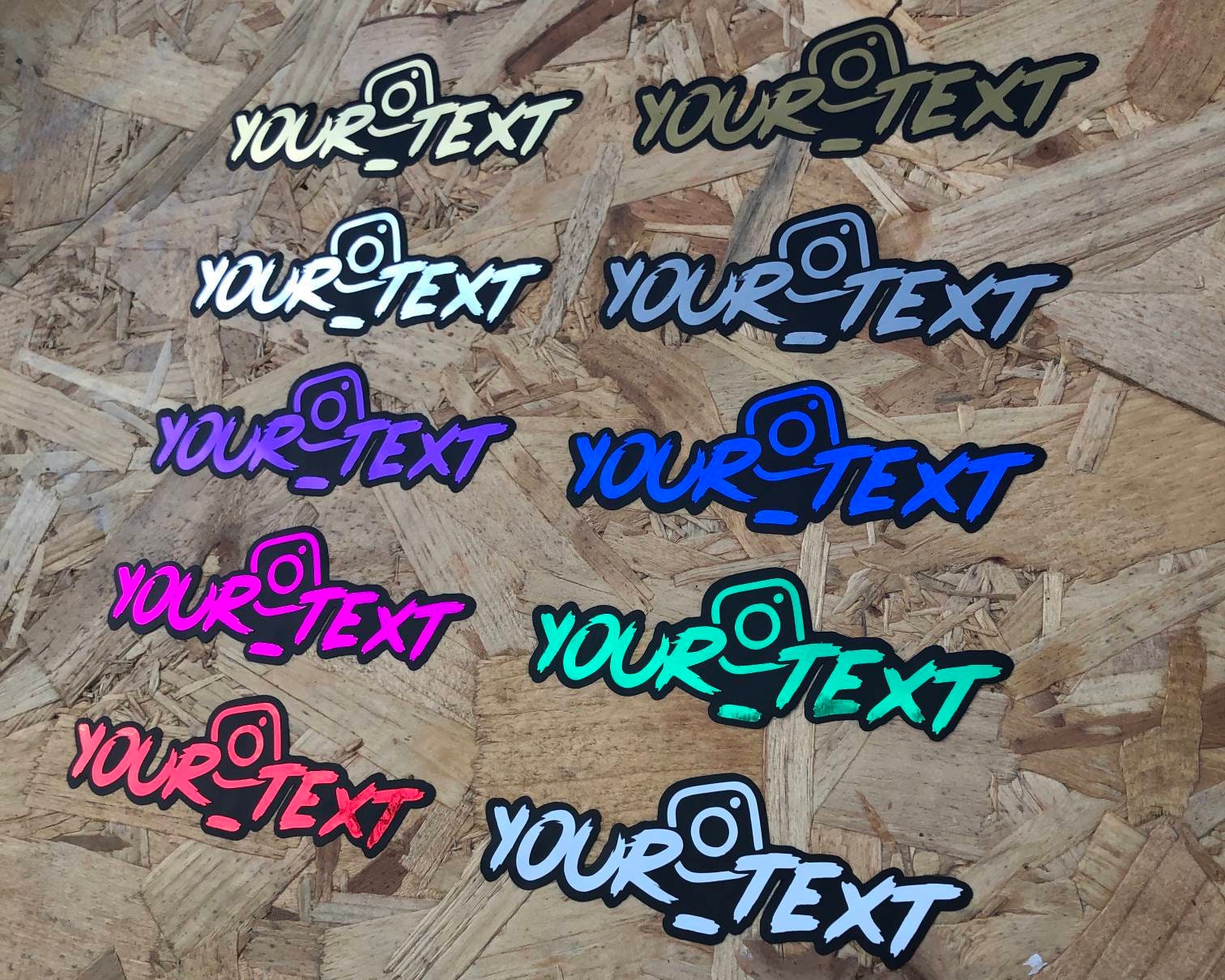 X2 Custom Instagram Sticker Decal Vinyl Car Window JDM - Etsy