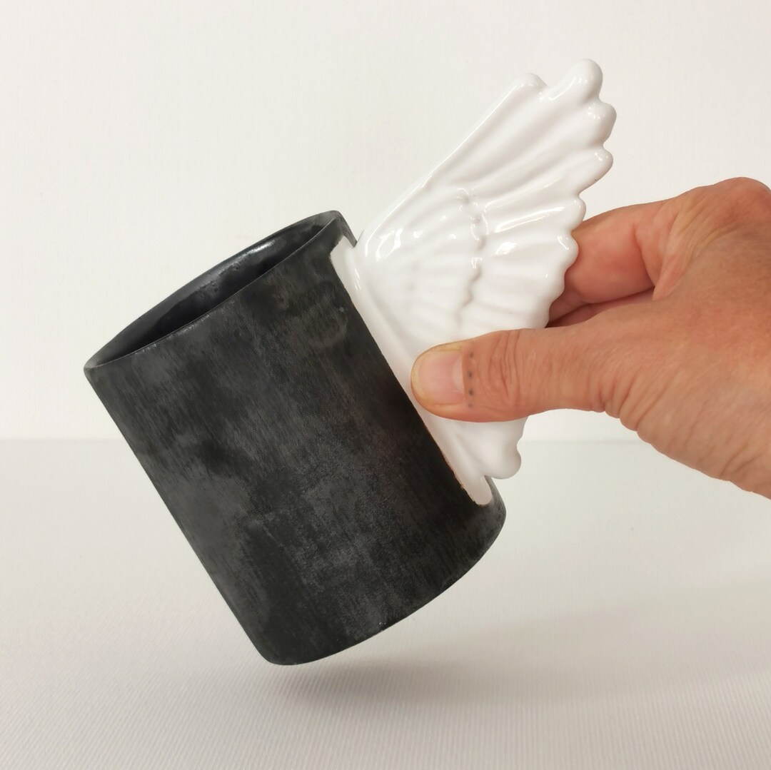 Angel Wings Turkish Coffee Cup Demitasse Cups and Saucers Ceramic Mug ...