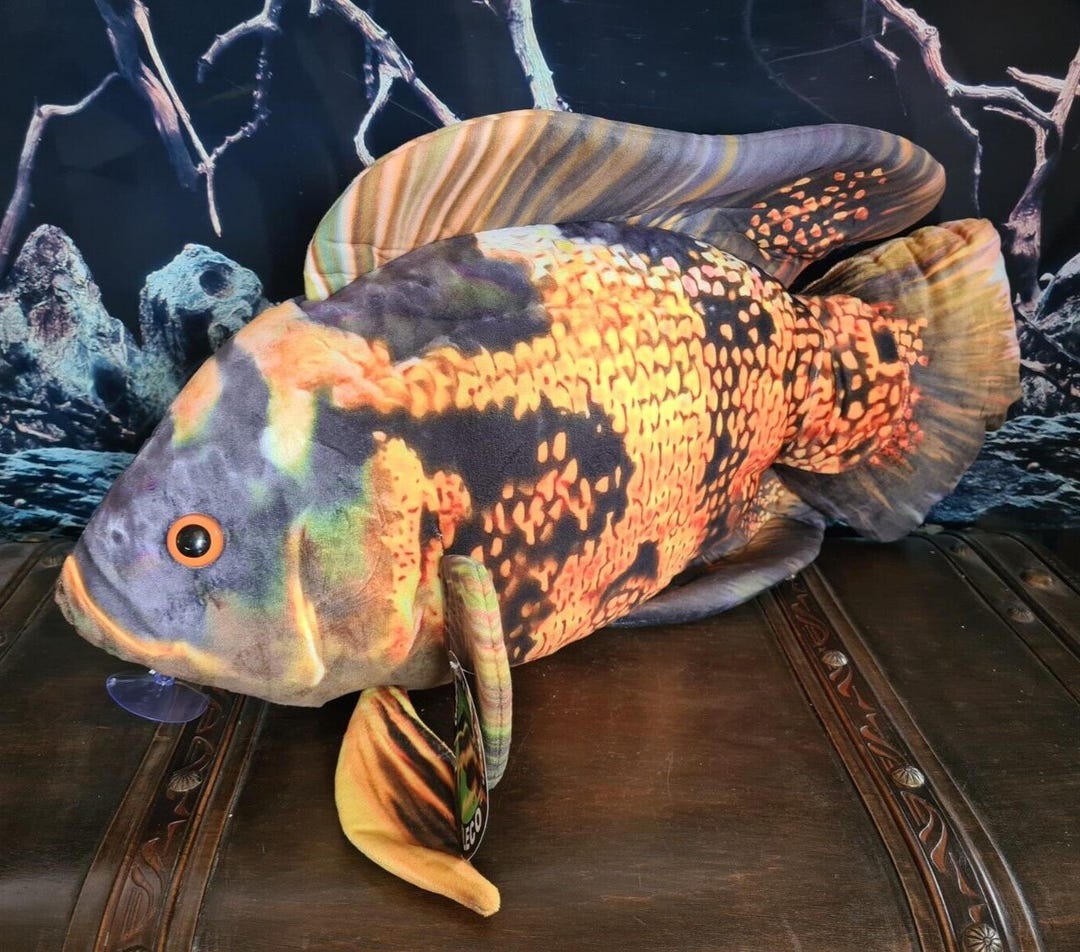 Greenpleco Kuscheltier XXL Plushie "oscar" Yellow Lava Jumbo Aquarium ...