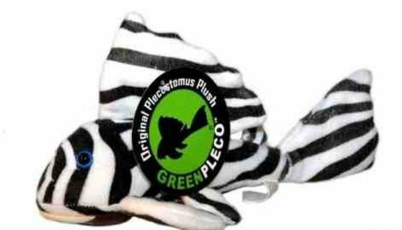 Greenpleco Cuddly Toy Plushie catfish L46 Zebra Pleco Aquarium ...