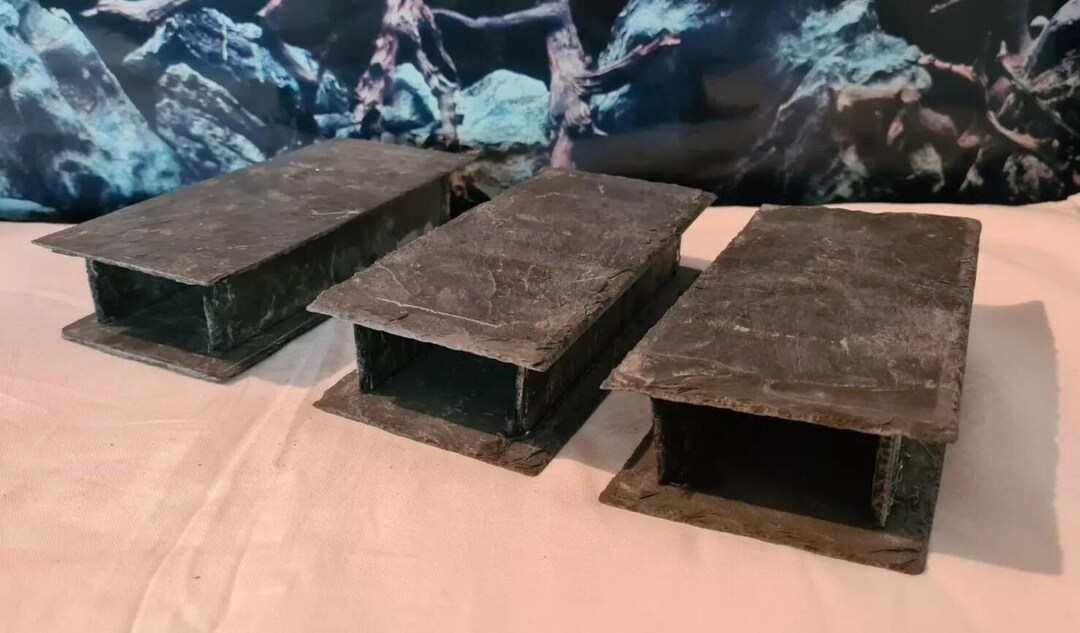 3 Slate Caves Catfish Cave Spawning Cave 18x8.5 X 4 Cm Cave Made of ...