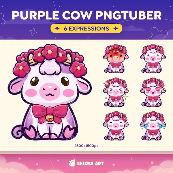 Cow Vtuber Model - Etsy