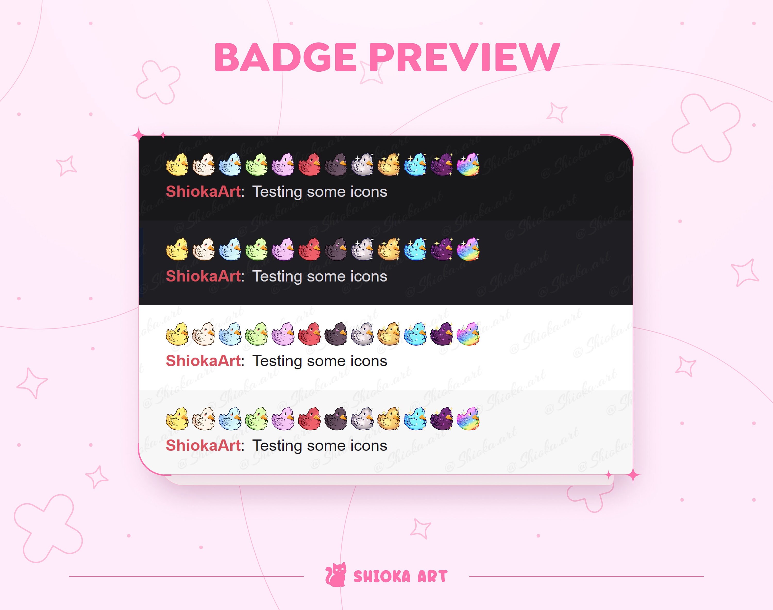 Happy Duck Sub Badges Stream Loyalty Badges Cute Twitch - Etsy