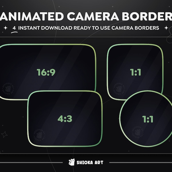 Animated Stream Overlay Pack for Twitch Camera Border Package - Etsy