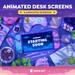 Animated Desk Stream Screens | Lofi Stream Scenes | Streamer Desk ...