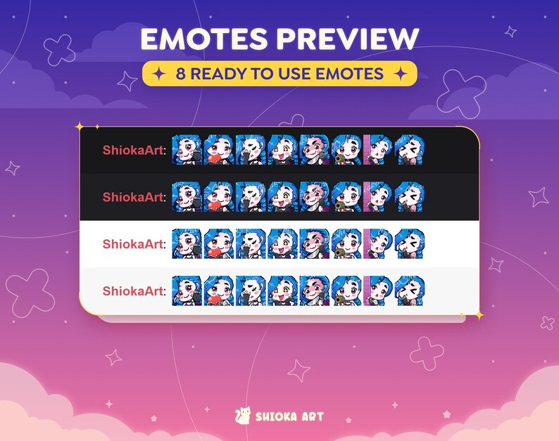Jinx Twitch/Discord Emote Set - Emotes personnalisées, League of ...