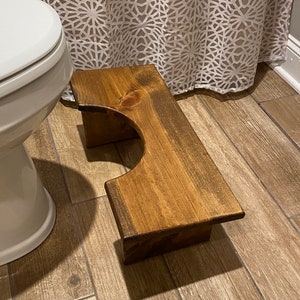 Potty Stool Poop Stoop Toilet Stool Bathroom Stool Farmhouse Style ...