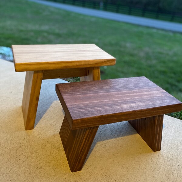 Wood Step Stool - Etsy