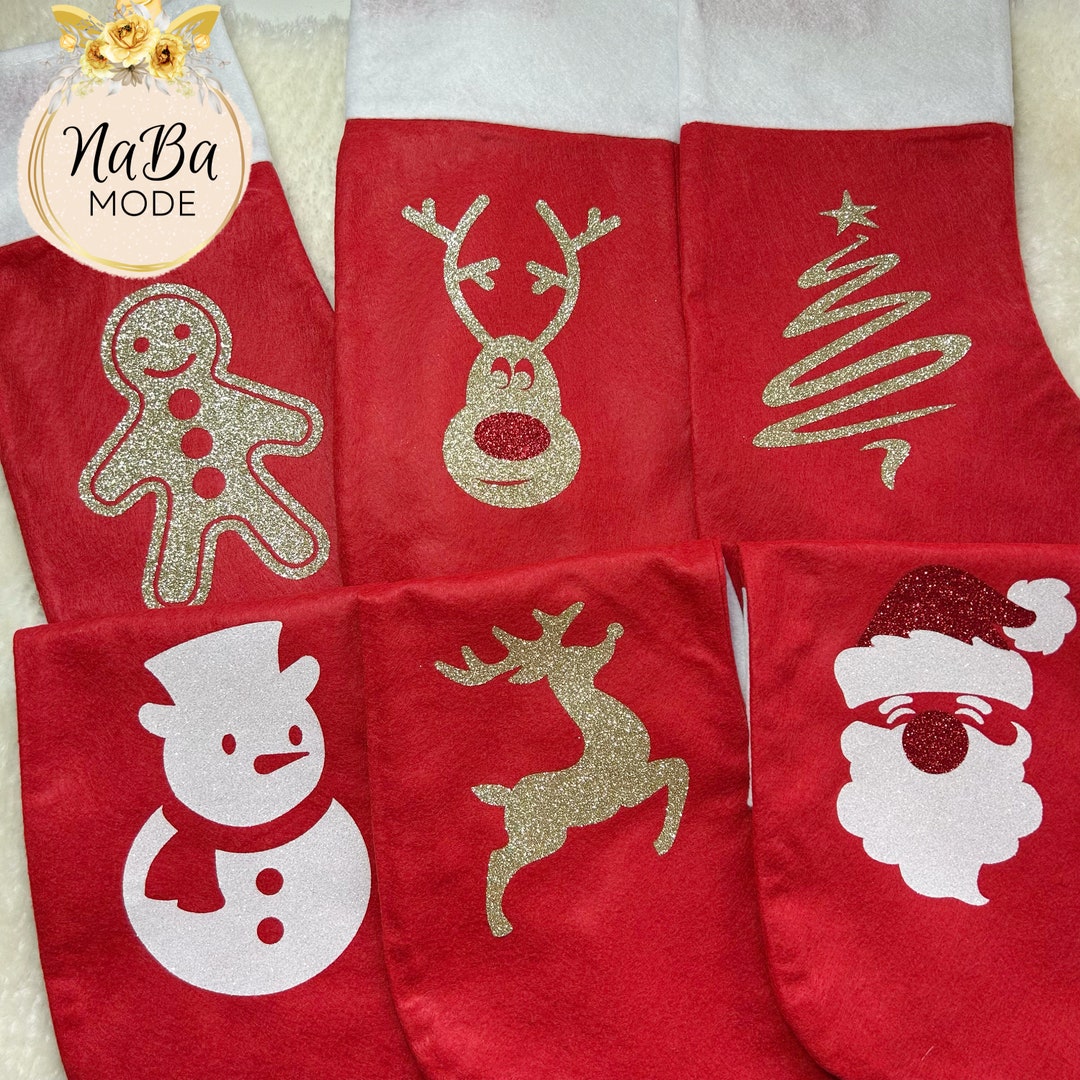 Personalized Santa Stocking, Santa Boot, Christmas Stocking With Name ...