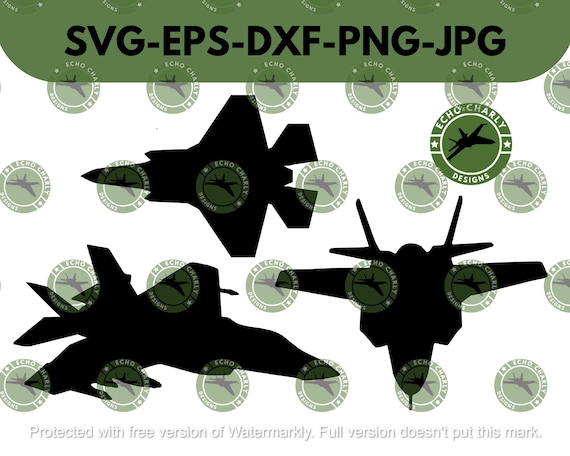 F-35 Lightning Aircraft Silhouette Bundle - Etsy